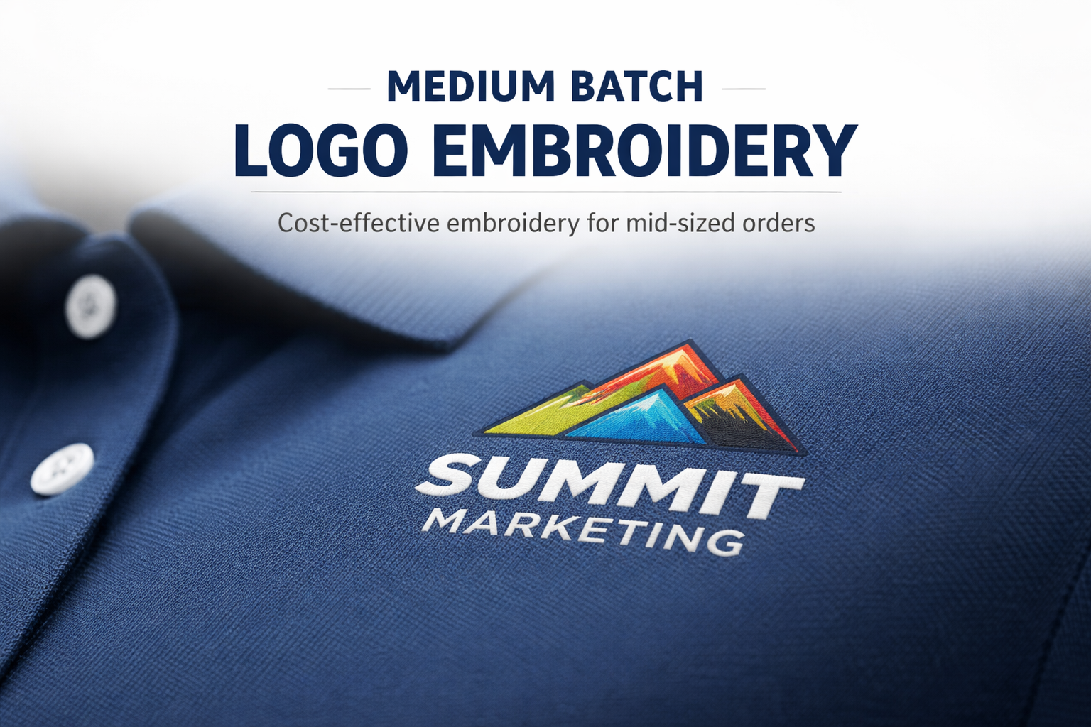 Medium Batch Logo Embroidery | Business Uniform Embroidery ...